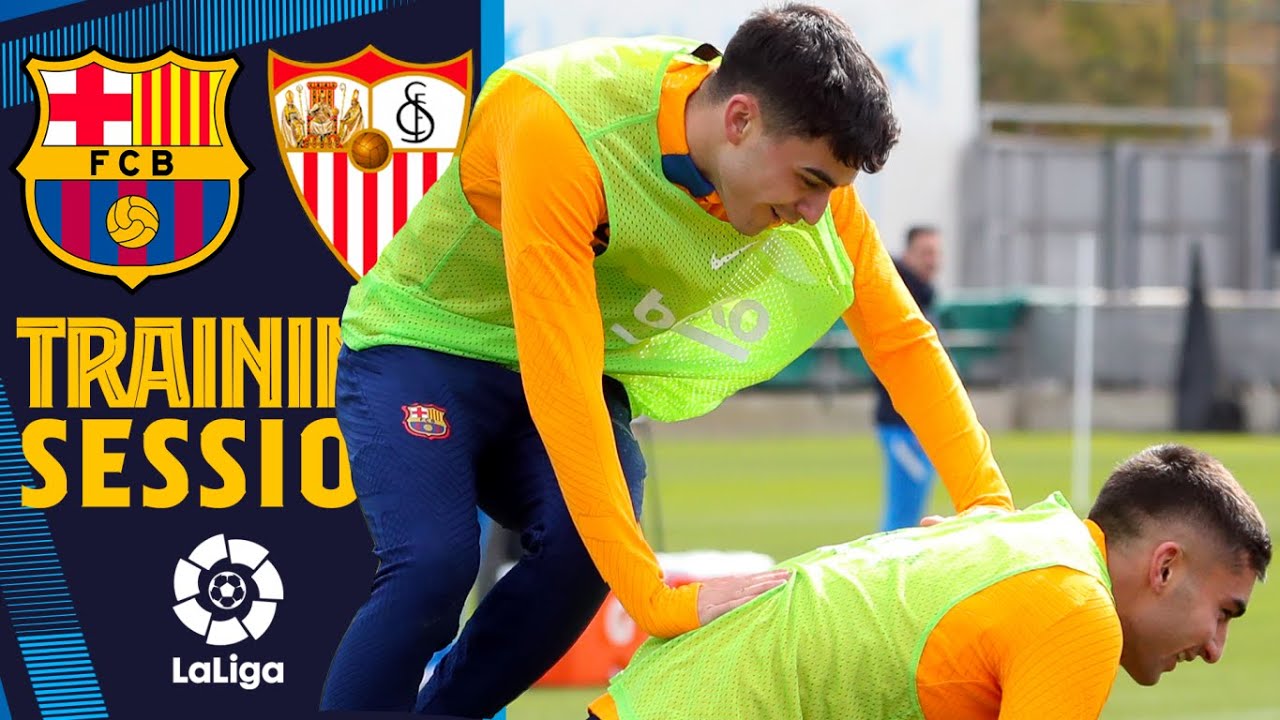 PEDRI, AUBA, GAVI... TRAINING VIBES AHEAD OF BARÇA-SEVILLA - YouTube