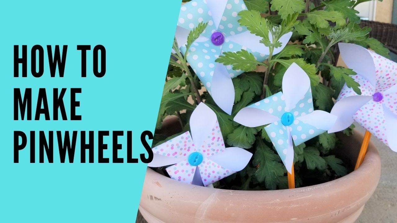 How to Make a Paper Pinwheel + Free Template - YouTube