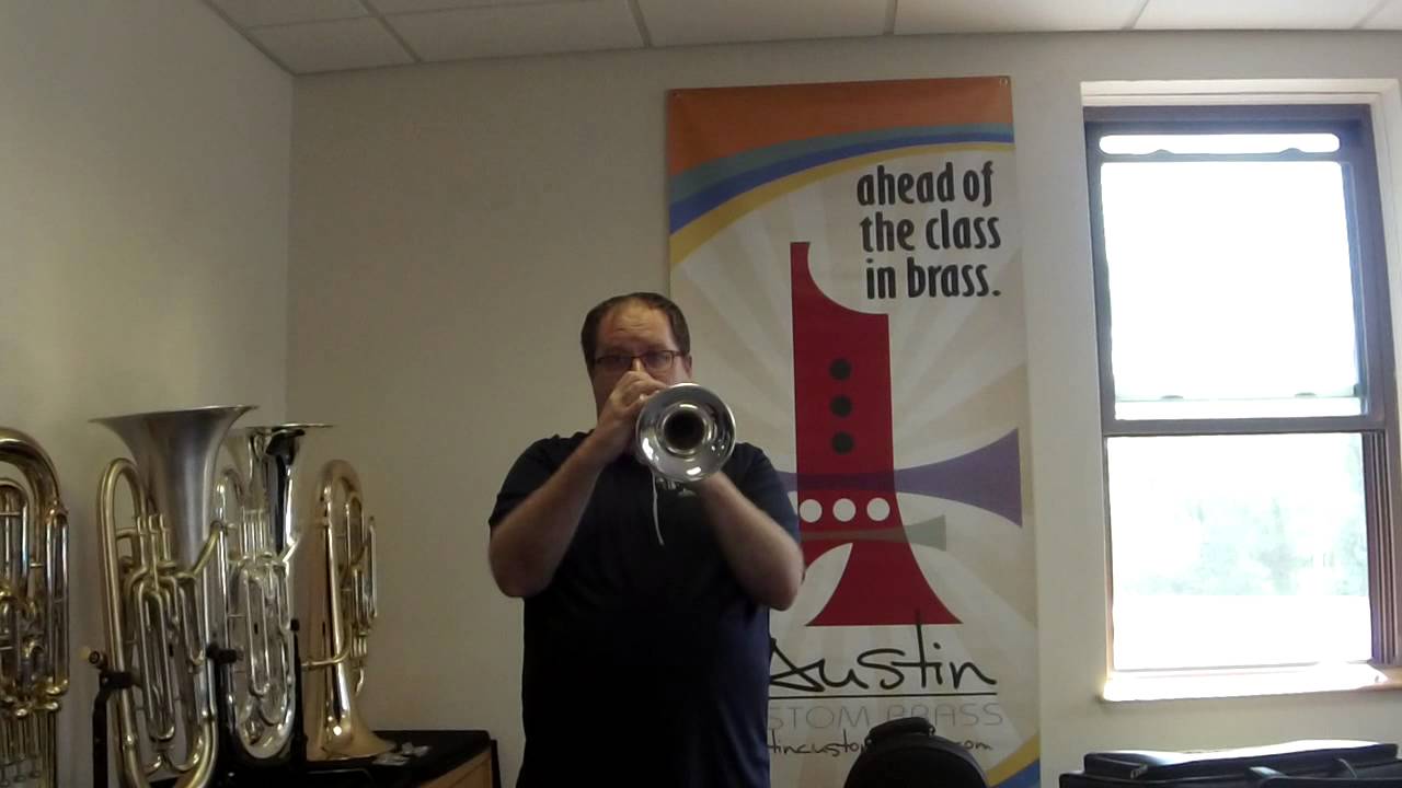 Courtois Evolution IV Trumpet in silver plate - YouTube