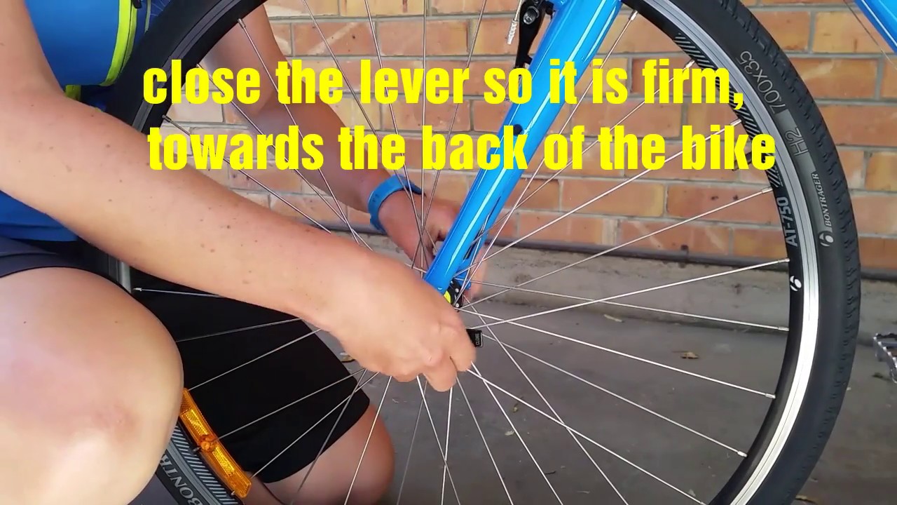 How to Remove a Front Wheel from a Bike with a Quick Release - YouTube