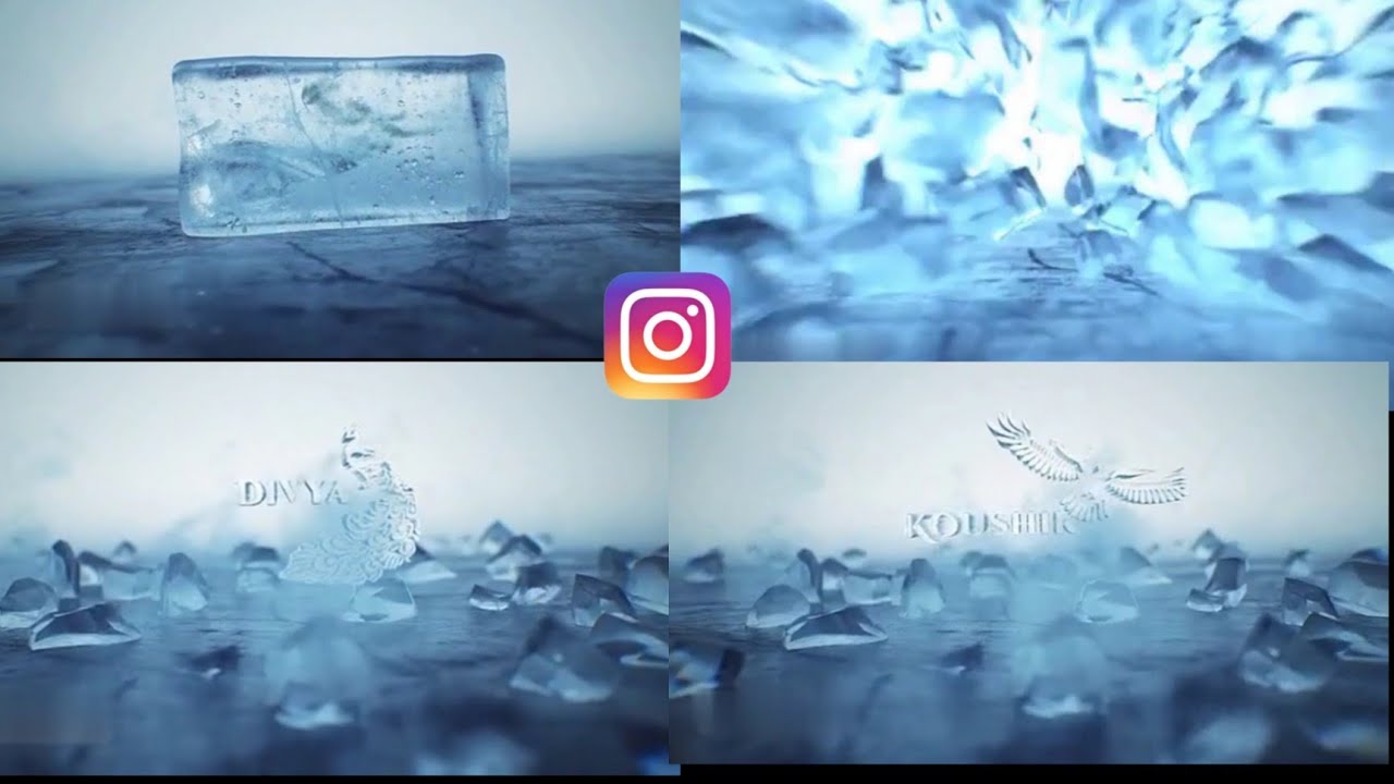 Instagram Ice Name Art video editing in mobile Trending video editing ...