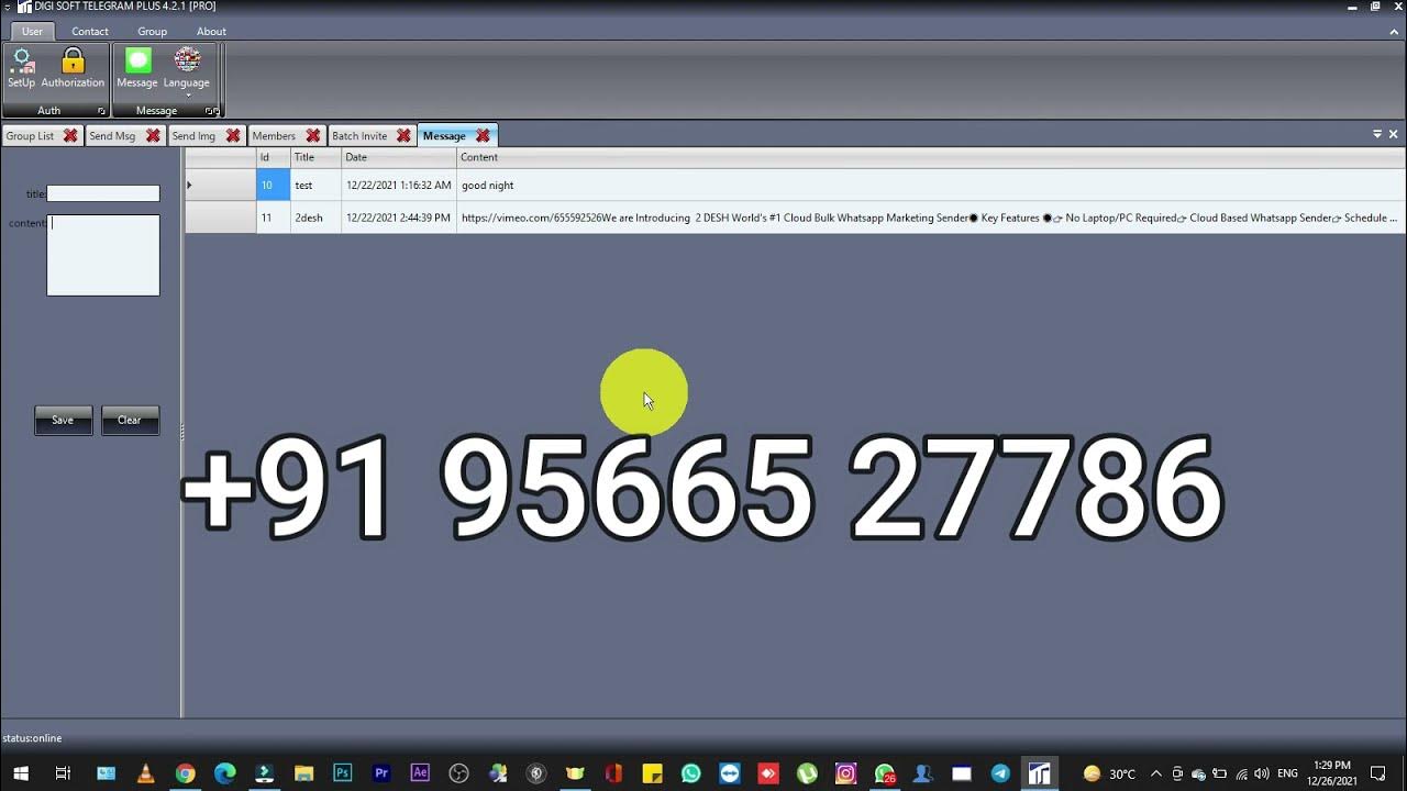 How To Send Free Bulk Messages on Telegram - YouTube