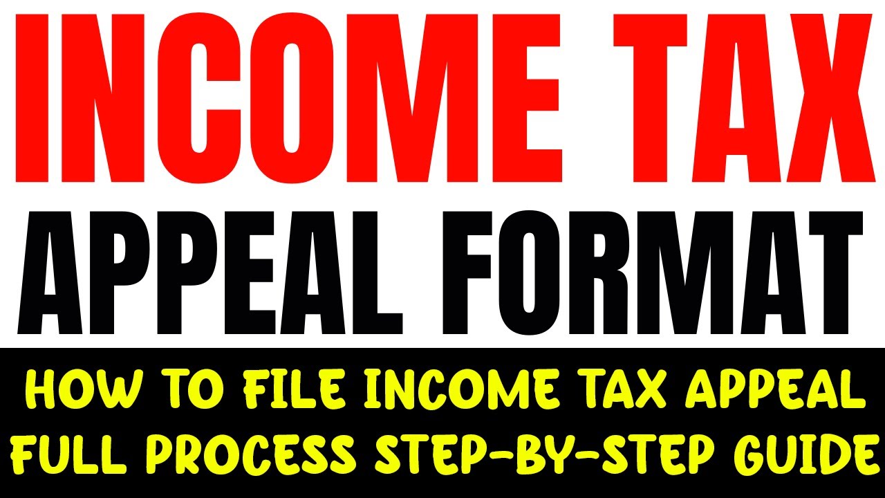 How to File Income Tax Appeal Full Process Step by Step Guide | Income ...