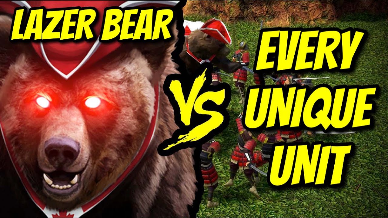 LAZER BEAR vs EVERY UNIQUE UNIT | AoE 3: Definitive Edition - YouTube