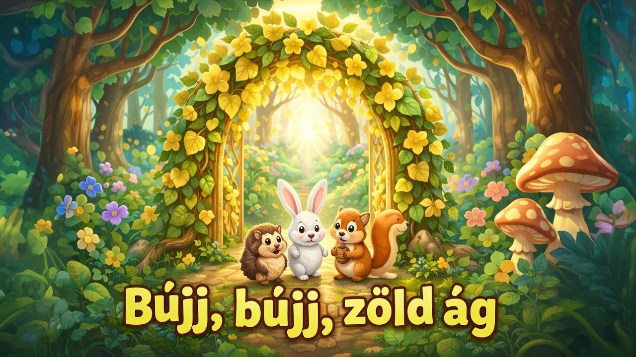 🌿 Bújj, bújj, zöld ág | Magyar gyerekdal | Körjáték óvodásoknak - YouTube