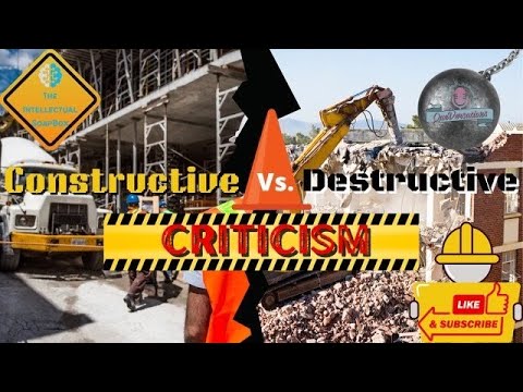 Constructive Vs. Destructive Criticism - YouTube