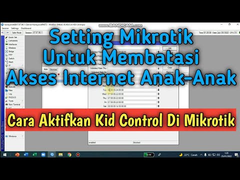 Cara Setting Kid Control Di Mikrotik | Untuk Membatasi Akses Internet ...