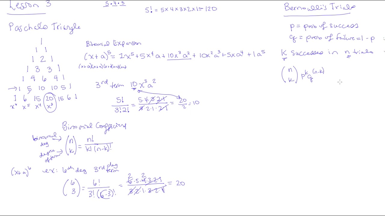 Algebra 2 Unit 9 Lesson 3 - YouTube