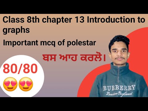 Class 8th math pole star chapter 13 Introduction to graphs Important ...