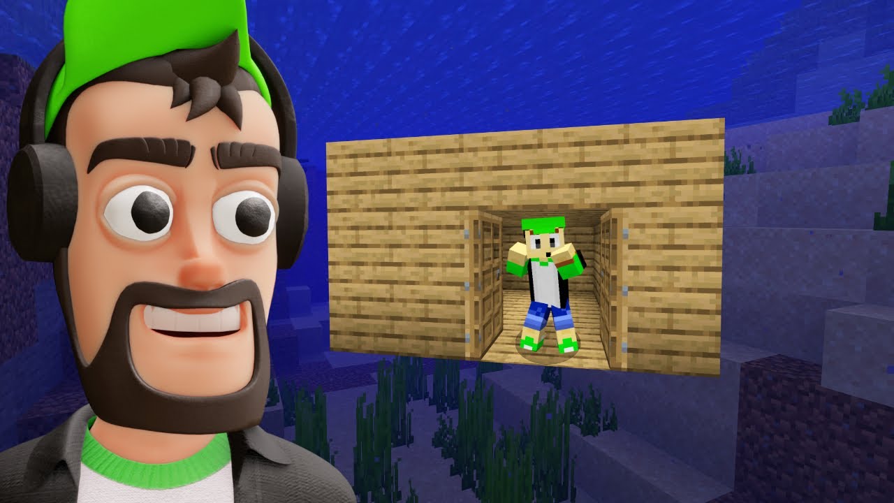 Building a Secret Underwater Minecraft Base! (Minecraft SMP Gameplay ...