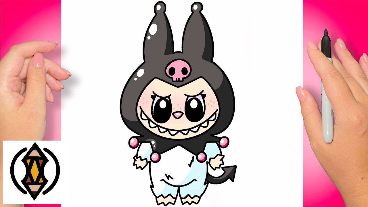 How To Draw Kuromi As A Labubu Doll | Sanrio - YouTube
