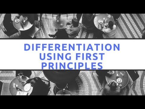 Differentiation from first principles - YouTube