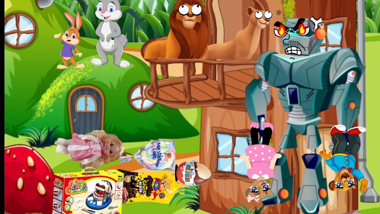 Simba and the robot - YouTube