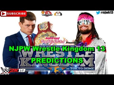 NJPW Güreş Krallığı 13 IWGP ABD ŞAMPİYONASI Cody Rhodes - Meyve Suyu Robinson Tahminleri WWE 2K19