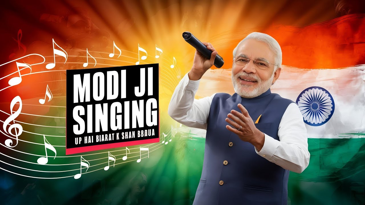 Modi ji singing a song || UP Hai Bharat Ki Shaan Babua || trending song ...