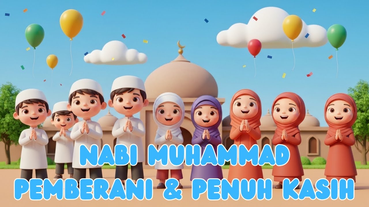 Lagu Anak Islami Animasi 🎶 Nabi Muhammad Pemberani & Penuh Kasih | Lagu ...