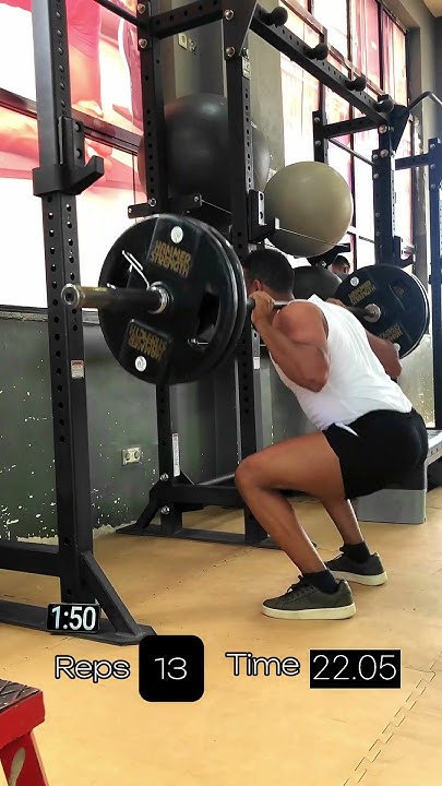 21 unbroken deep squats at 100kg #squat #unbrokensquats # ...