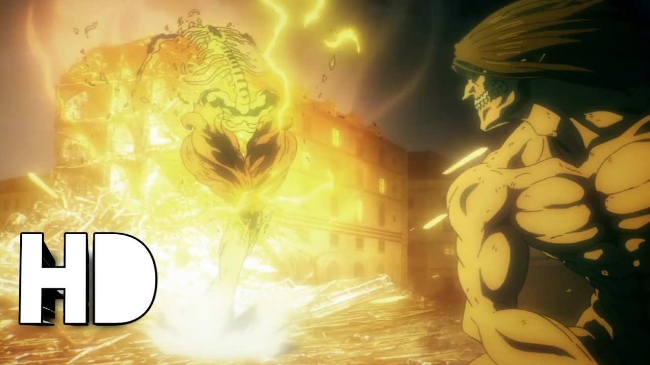 Eren vs Warhammer | Eren transform into Attack titan - Season 4 | Part ...