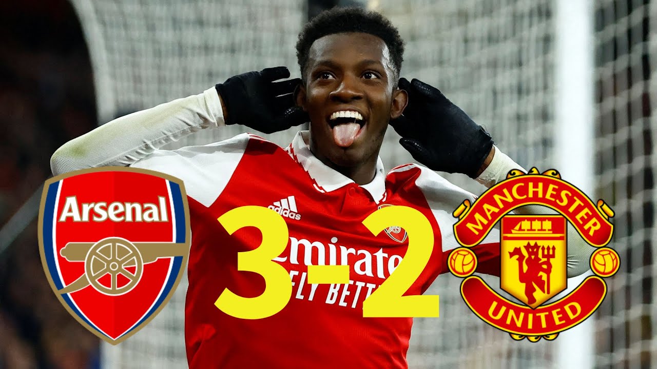 ARSENAL 3-2 MANCHESTER UNITED | NKETIAH LATE WINNER | ARSENAL EPL CONTENDERS? - YouTube