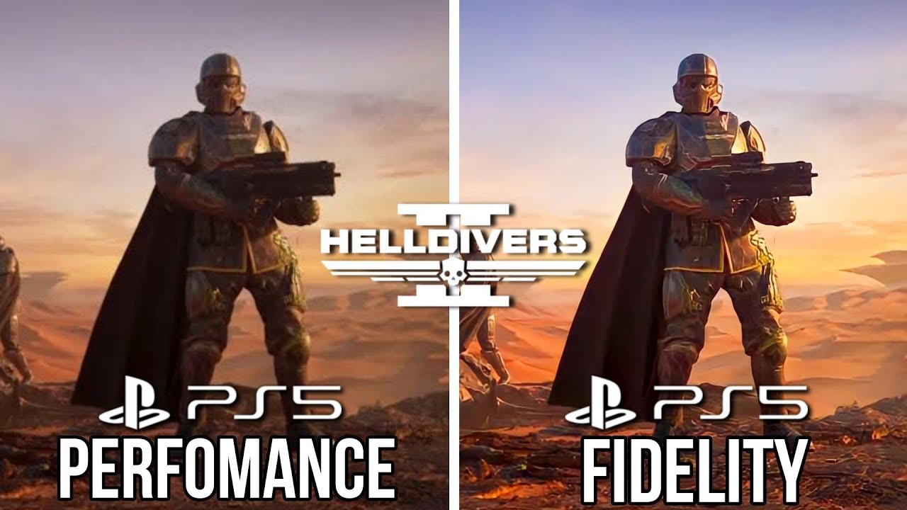 Helldivers 2 Performance vs Fidelity Graphics Comparison - YouTube