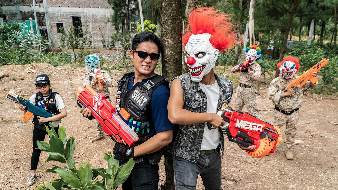 LTT Nerf Mod : Squad SEAL MARINES Warriors Nerf Guns Fight XICMAN Mask ...