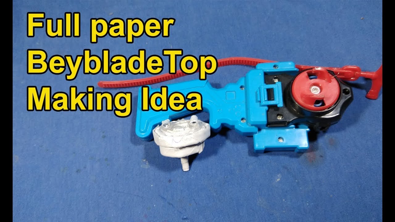 Make beyblade top with full Paper | Make a paper Beyblade Top at Home ...