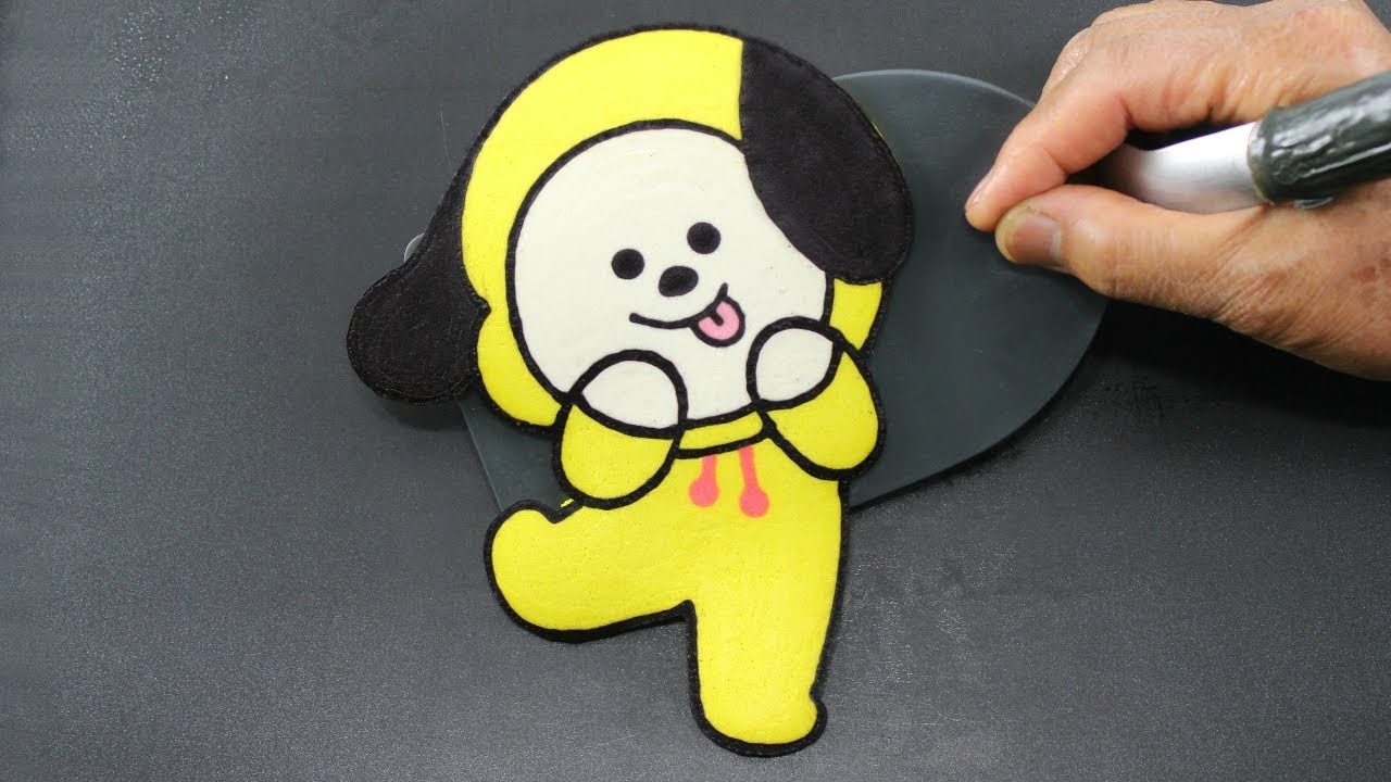 FOOD CRAFT IDEAS | KPOP BTS BT21 CHIMMY PANCAKE - YouTube