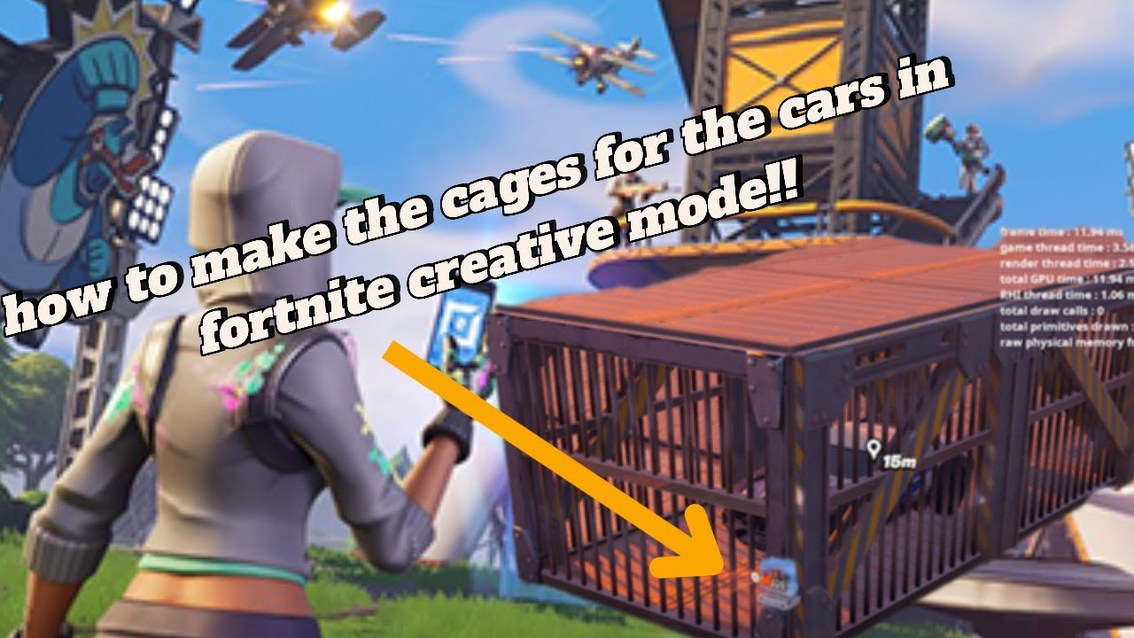 how to make the cages for the cars in Fortnite creative!! - YouTube