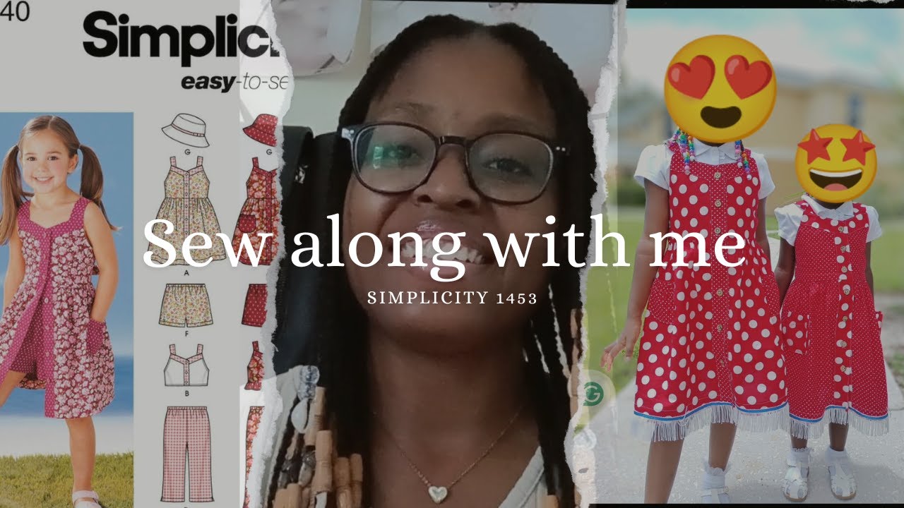 Sew along with me! Simplicity 1453 #sewing #simplicity #easytosew - YouTube