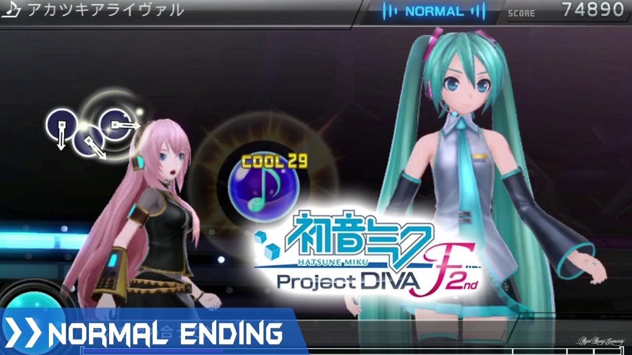 「初音ミク Project DIVA ƒ 2nd - DEMO」アカツキアライヴァル Akatsuki Arrival - Gameplay ...