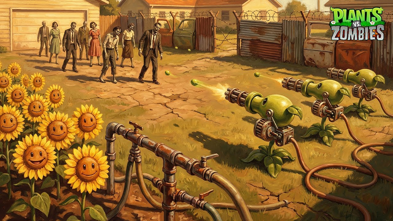 Plants Vs Zombies Daytime Theme Song - Vintage 40s Version - PvZ Cover ...