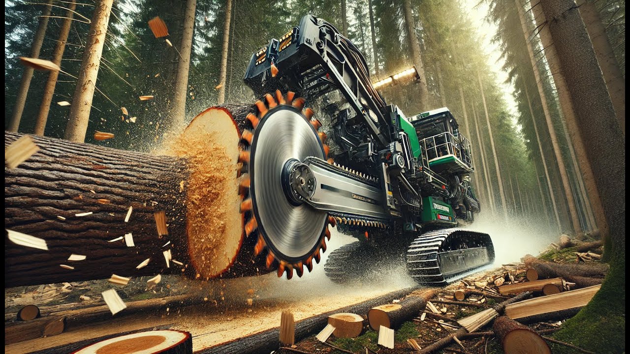 Extreme Tree Cutting! 15 Giant Chainsaw Cuts Trees in Seconds – You Won ...
