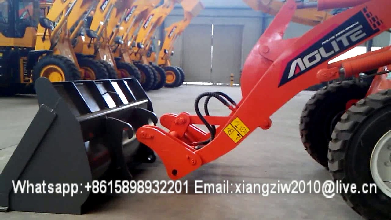 Quick changing mechanism for wheel loader - YouTube