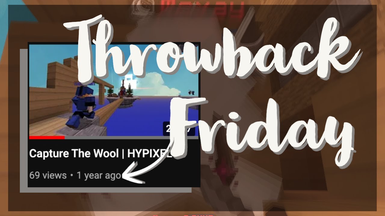 A Throwback to my FIRST MINECRAFT Video - YouTube