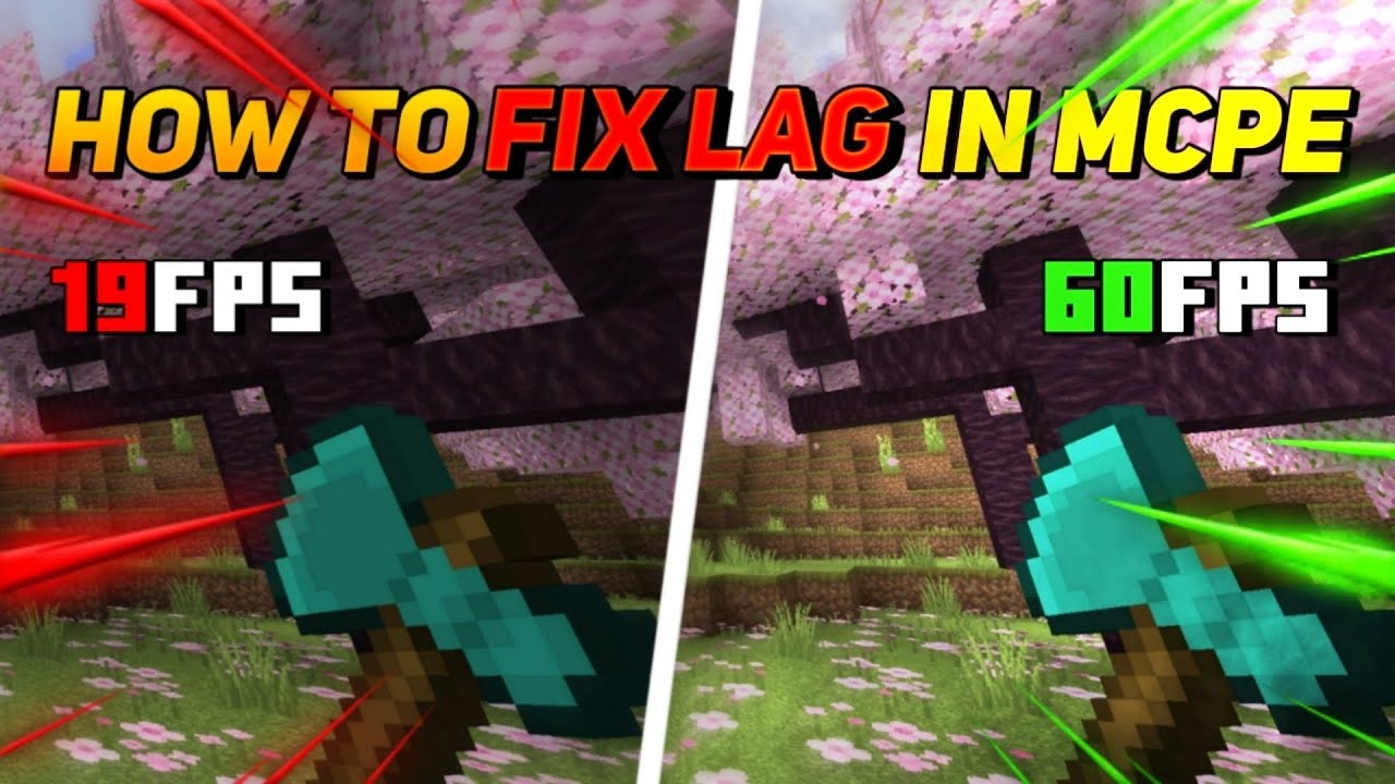 How To Fix Lag In MCPE || Ezz Solution || Minecraft - YouTube