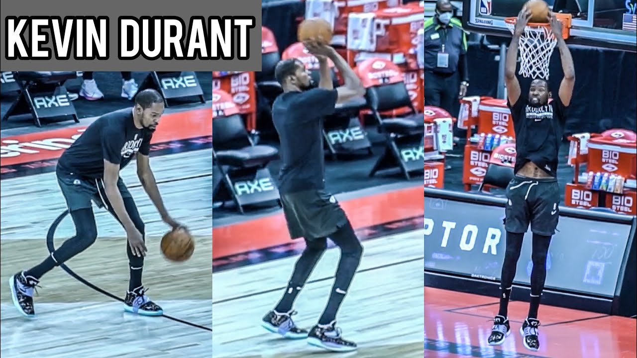 Kevin Durant is looking healthy and READY to PLAY in NBA Workout - YouTube