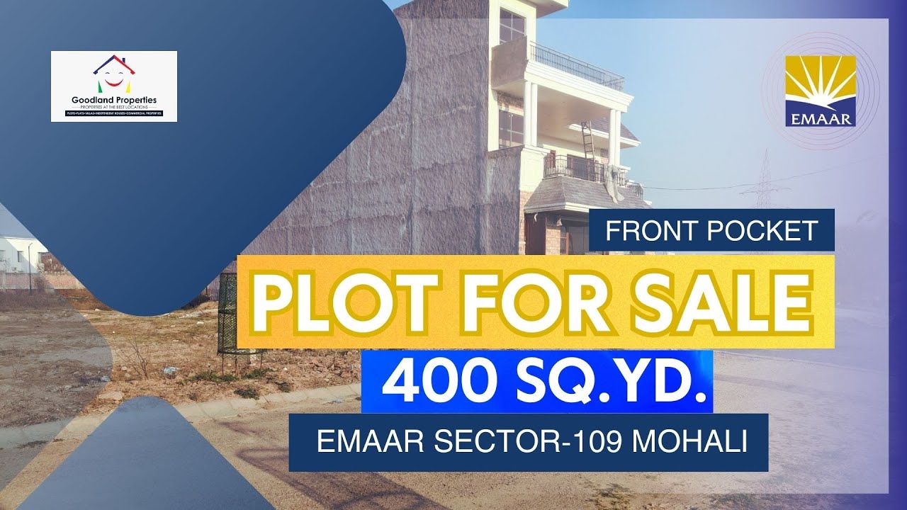 Plot for Sale 400 Gaj in Emaar Sector 109 - YouTube