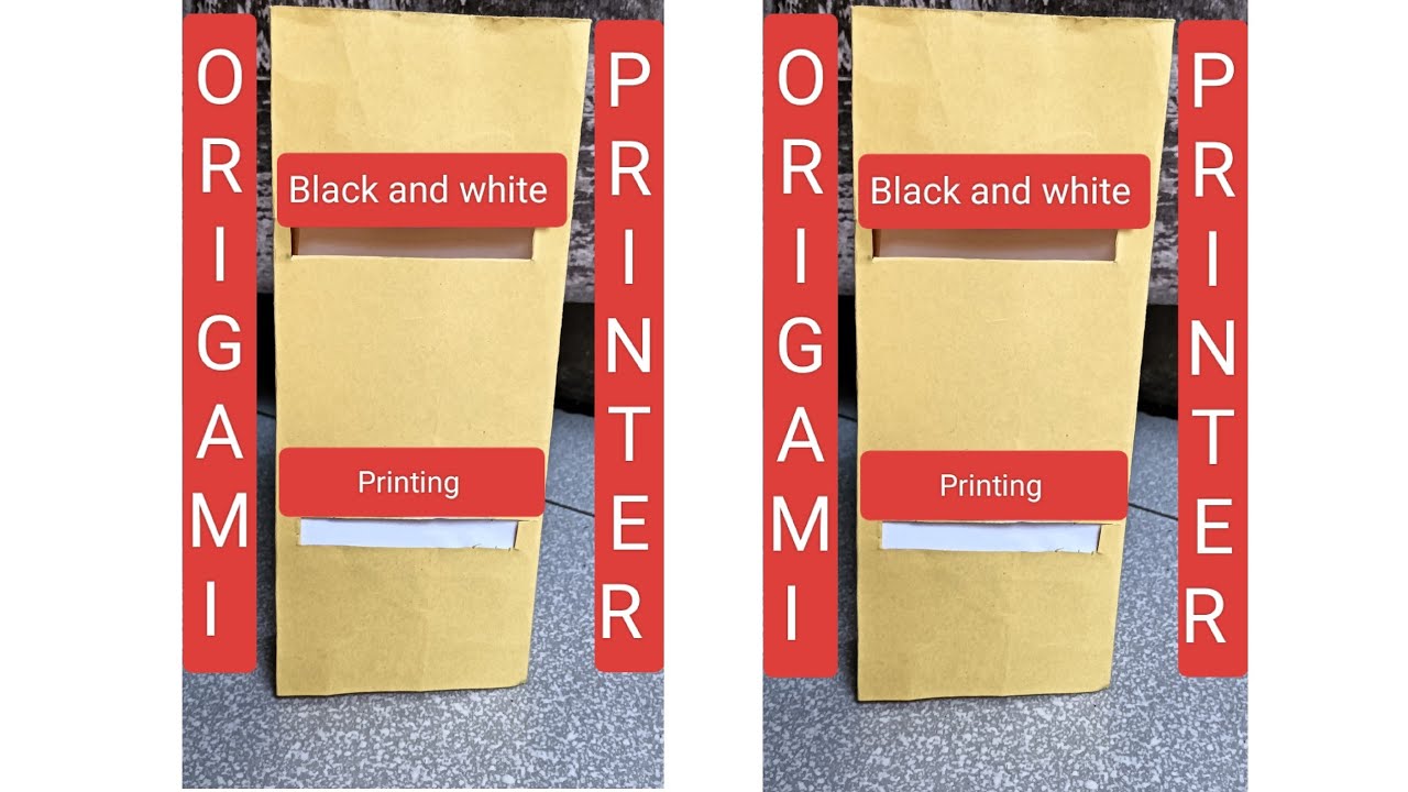 Origami with printer paper /origami printer machine / how to make a ...