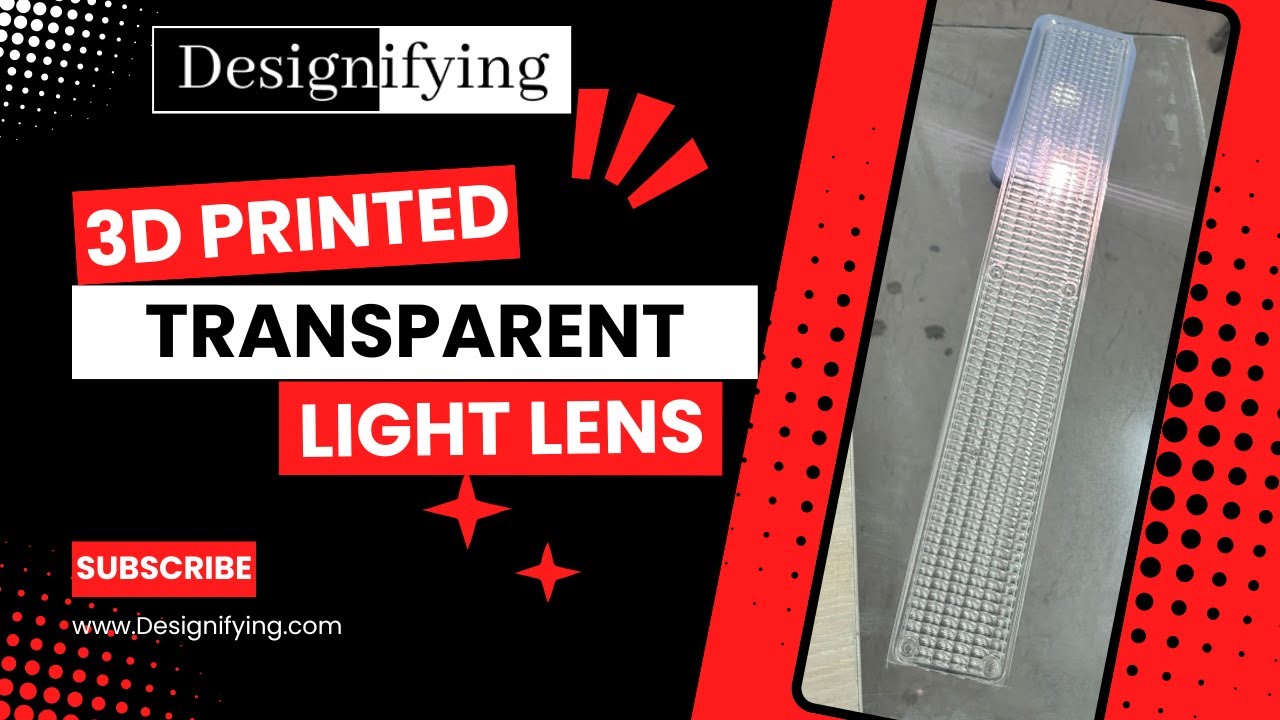 3D Printed Headlight Lens Transparent SLA Part | Designifying India Prototype 3D Scanning Delhi ...