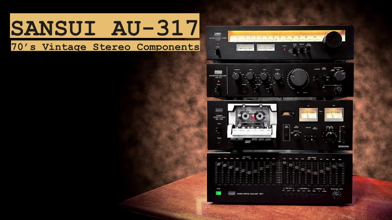 Sansui AU-317 Vintage Components Stereo System - YouTube