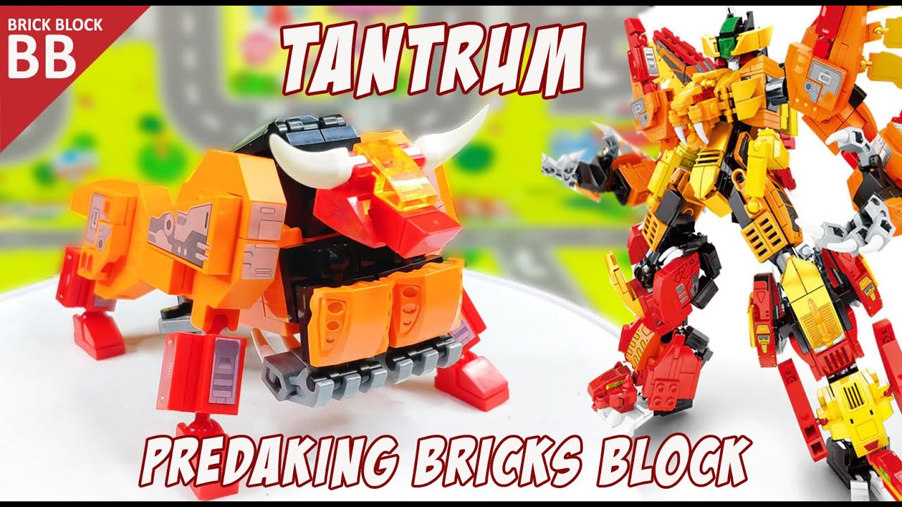 Tantrum Predacon, Unboxing and Assembly Lego Bricks Sembo Block ...