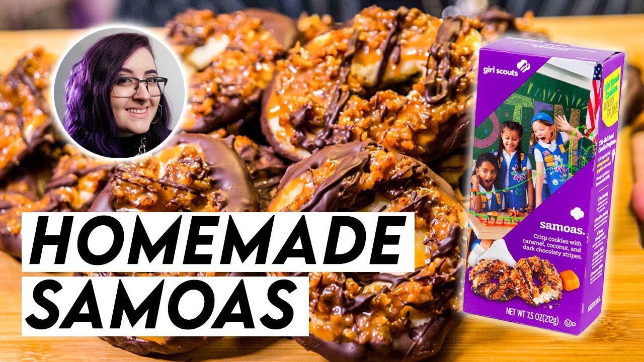 Making Somoas Girl Scout Cookies At Home, but Gourmet and Better ...