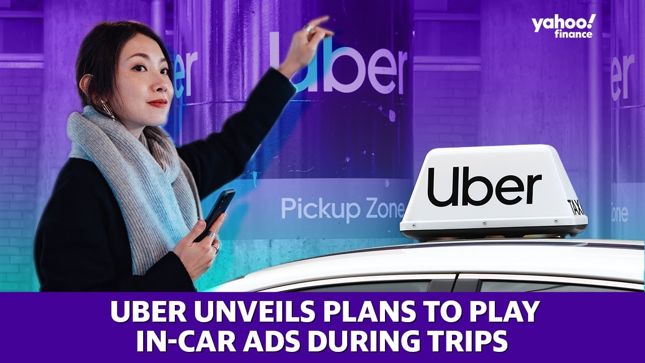 Uber unveils plans to play in-car ads during trips - YouTube