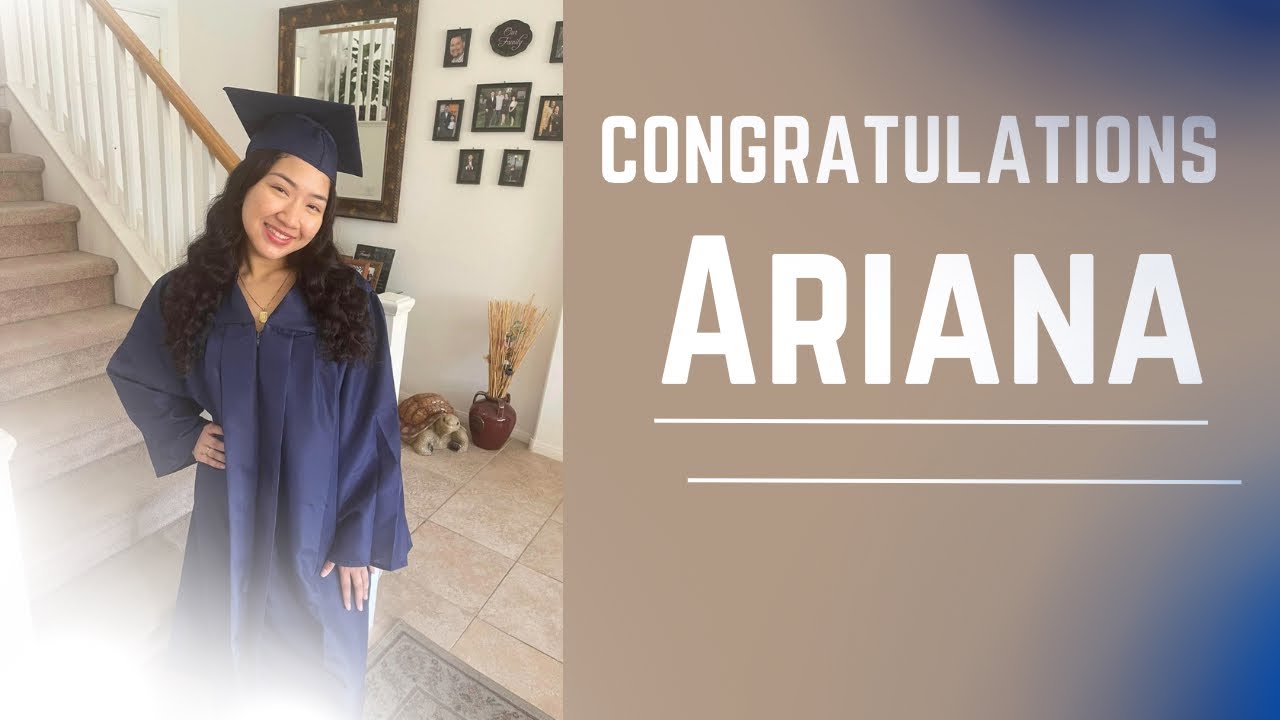 Congratulations To Ariana Sanglay! - YouTube