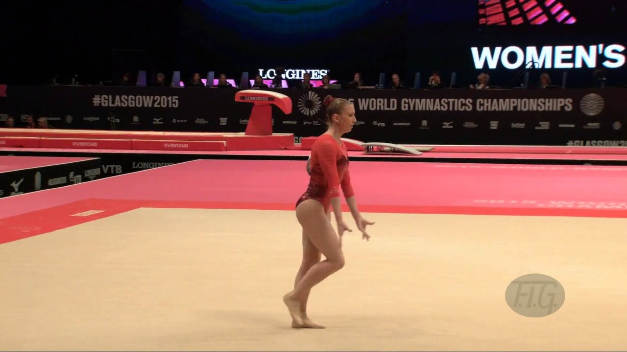 ECKER Lisa (AUT) - 2015 Artistic Worlds - Qualifications Floor Exercise ...