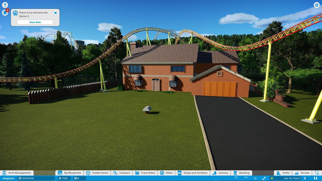 planet coaster Springfield the Simpsons - YouTube