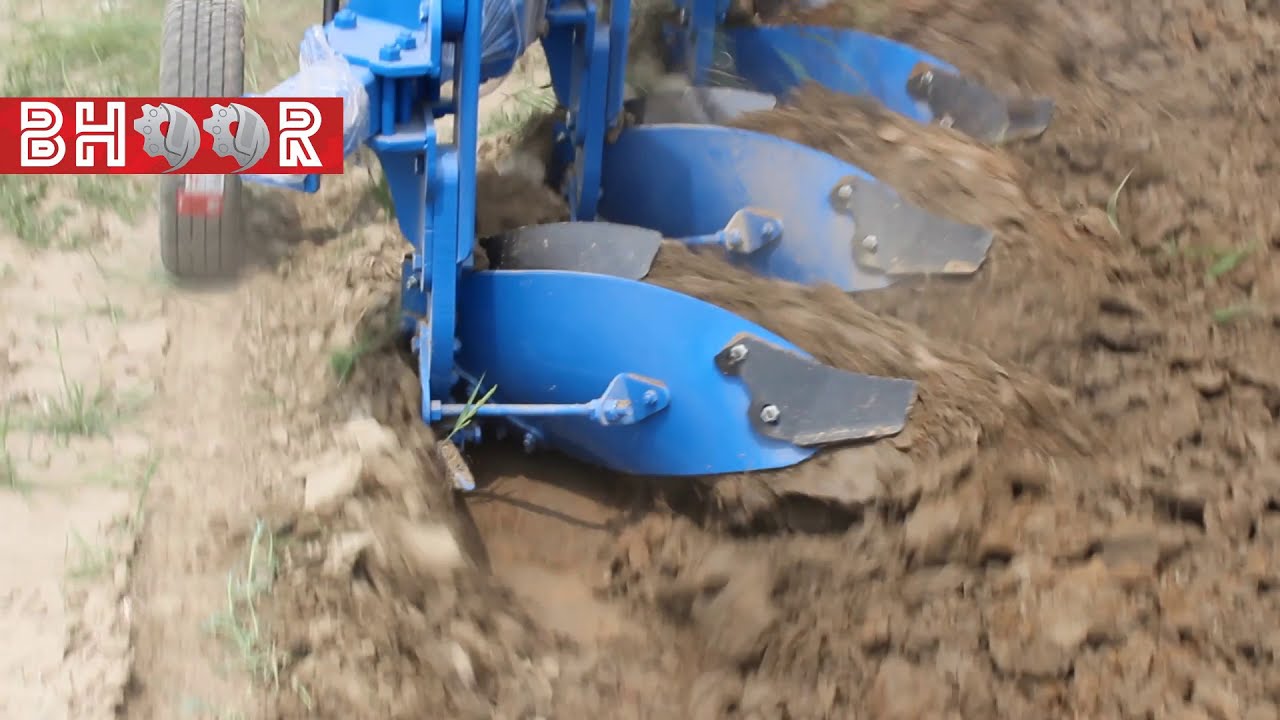 REVERSIBLE PLOUGH 3 FARROW | BHOOR IMPLEMENTS |SANGARIA - YouTube
