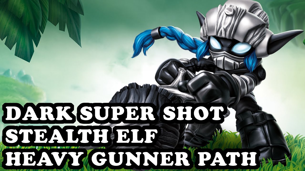 Skylanders Superchargers - Dark Super Shot Stealth Elf - Heavy Gunner ...