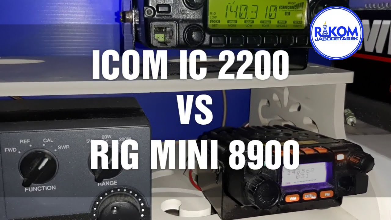 Perbandingan Rig Icom IC 2200H vs Rig Mini 8900 - YouTube
