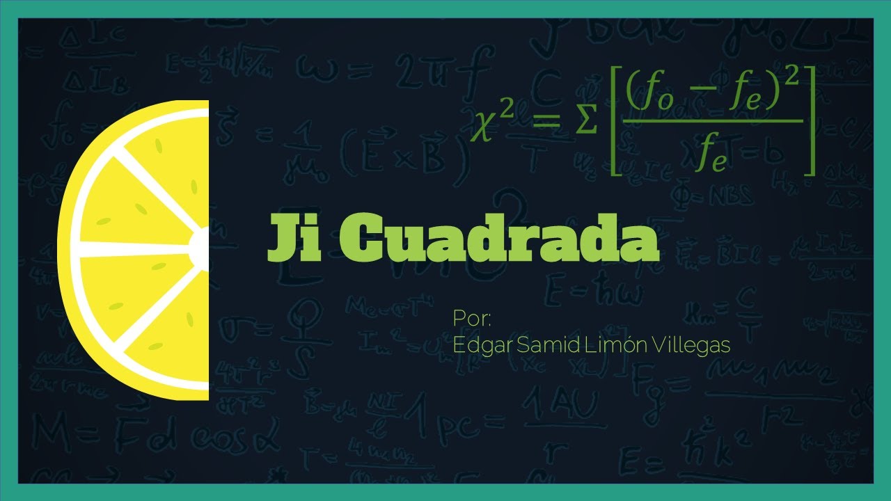 Estadístico Ji Cuadrada - YouTube